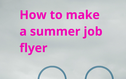 How to make a summer job flyer by Caitlyn Larson
