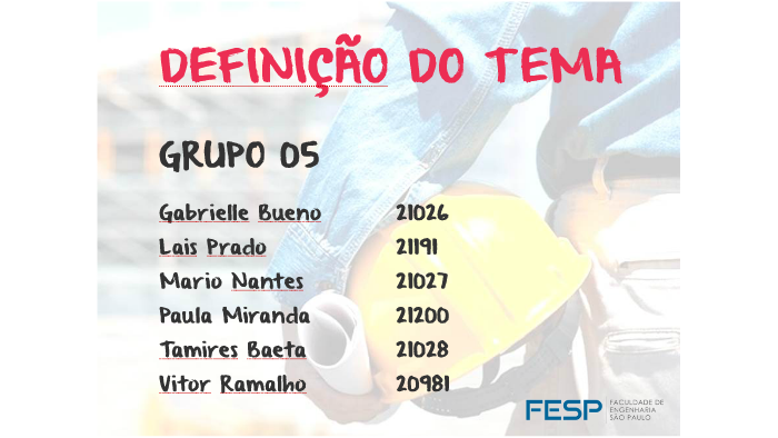 DEFINIÇÃO DO TEMA by Gabrielle Bueno on Prezi