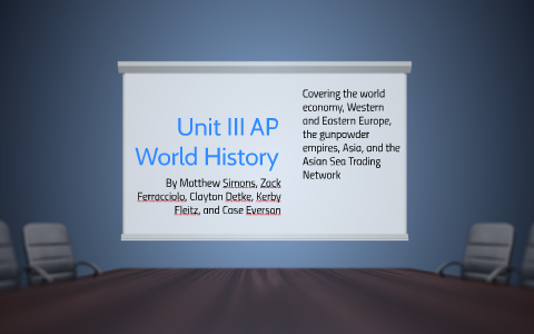 Unit III AP World History by Matthew Simons on Prezi