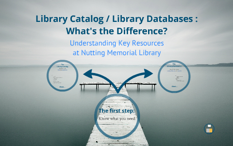 Library Catalog / Library Databases : What's the Difference? by Lauren ...
