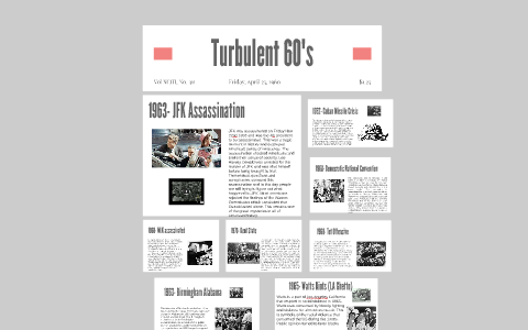 Top 20 Turbulent Events of the 1960's by Stacy George on Prezi
