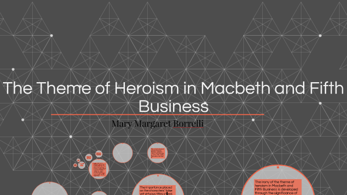 The Theme of Heroism in Macbeth and Fifth Business by Mary Margaret ...