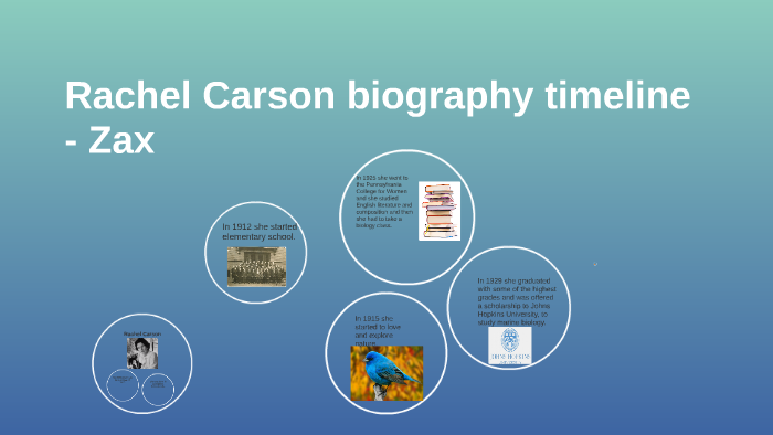 Rachel Carson biography timeline - Zax by zax Nathanson on Prezi