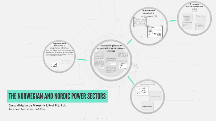 THE NORWEGIAN AND NORDIC POWER SECTORS by Anderson Arenas