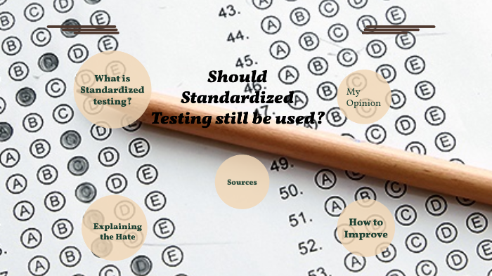 Should Standardized Testing Still be Used? by Weston Reynolds on Prezi
