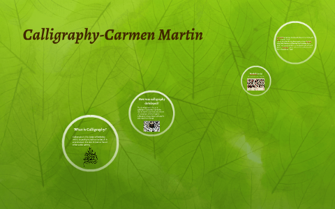 Calligraphy by Carmen Martin on Prezi