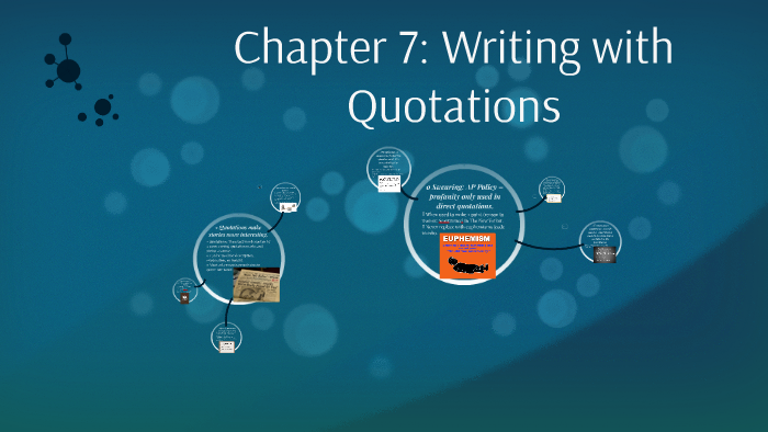 Chapter 7: Writing with Quotations Journalism by Corey Charron on Prezi