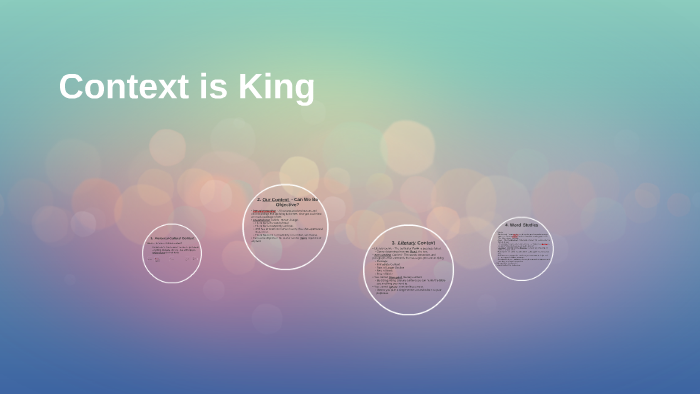 Context is King by Howard Salter on Prezi