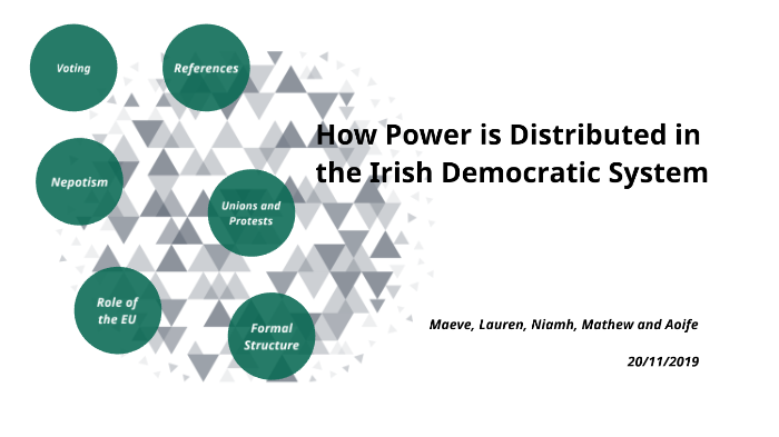 How power is distributed in the irish democratic system by Lauren Duffy ...