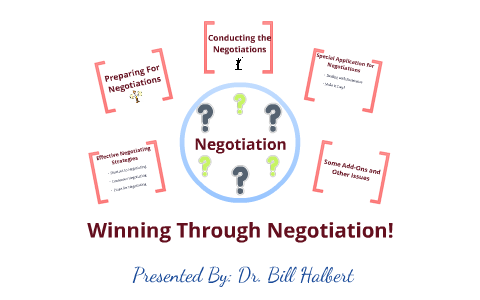 Winning Through Negotiation by Bill Halbert on Prezi