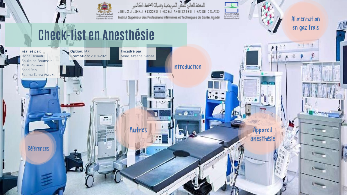 Checklist en Anesthésie by faty akt on Prezi