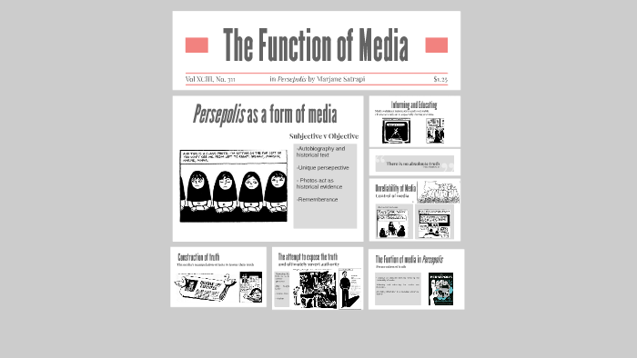 THE FUNCTION OF MEDIA by Melissa Kearney