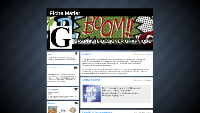 GRAPHISTE-FICHE MéTIER by YalÏl KHEFIF-SMITH on Prezi
