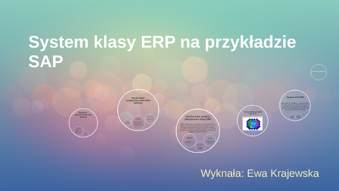 System klasy ERP na przykładzie SAP ECC by Ewa Krajewska on Prezi
