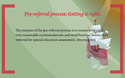 Pre-referral Process by Drew Bappe on Prezi