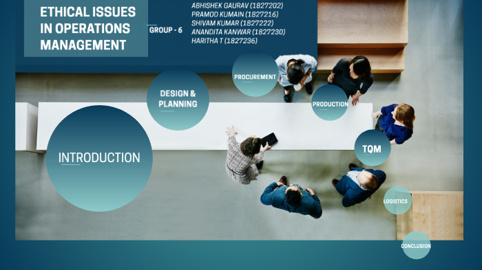 Ethical Issues in Operation Management by HARITHA T 1827236 on Prezi