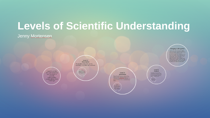 Levels of Scientific Understanding by Jenny Mortensen on Prezi