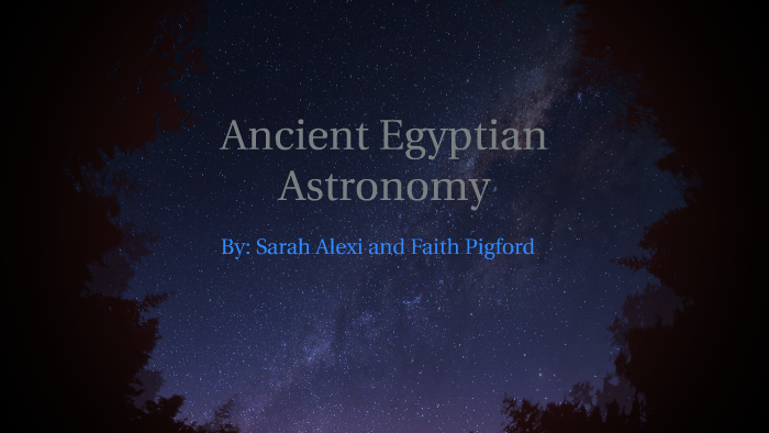 Ancient Egyptian Astronomy by Faith