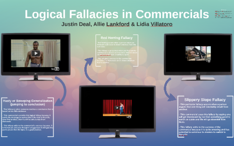 Logical Fallacies in Commercials by Lidia Villatoro on Prezi