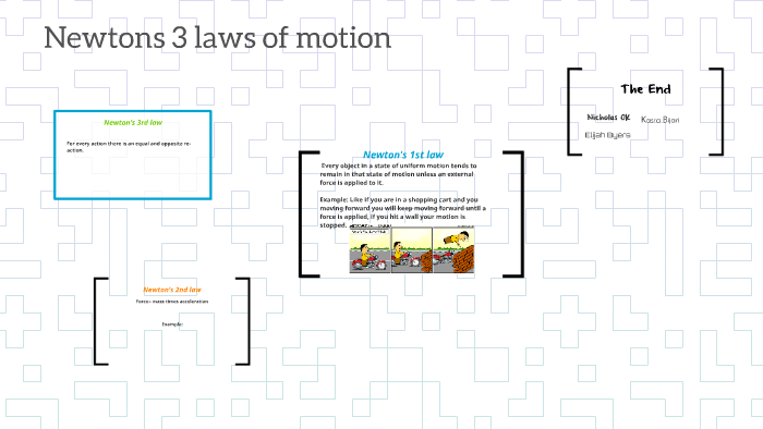 Newtons 3 laws of motion by nicholas ok on Prezi