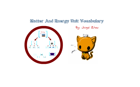 Matter And Energy Unit Vocabulary by Churai WaddySiras on Prezi