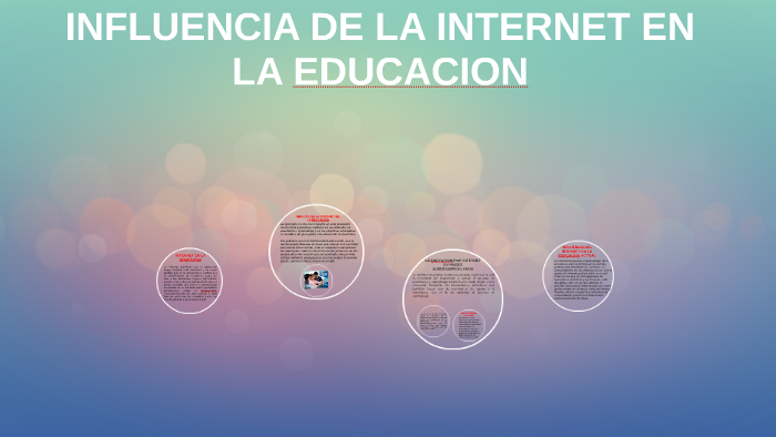 INFLUENCIA DE LA INTERNET EN LA EDUCACION by Juan Pascual on Prezi