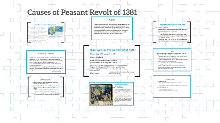Causes of Peasant Revolt of 1381 by Chandra Kingsley on Prezi