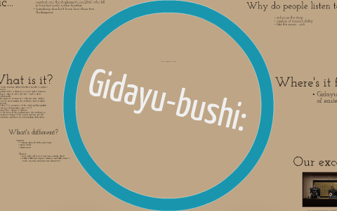 Gidayu-bushi: Music of the Japanese Puppet Theatre by Sandy Wright on Prezi