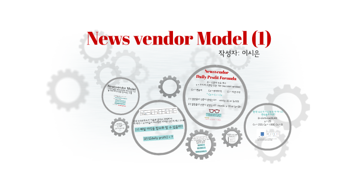 News vendor Model by Rachel Lee on Prezi