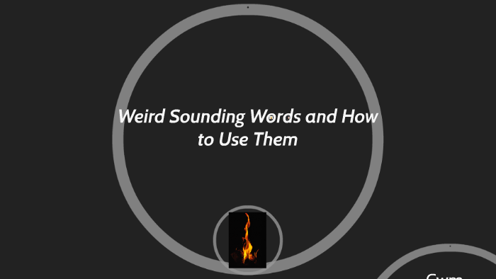 Weird Sounding Words and How to Use Them by cody rozier on Prezi