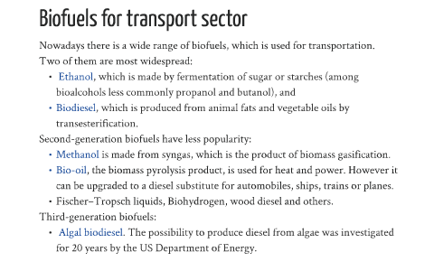 Biofuels for transport sector by Mariia Kozlova on Prezi