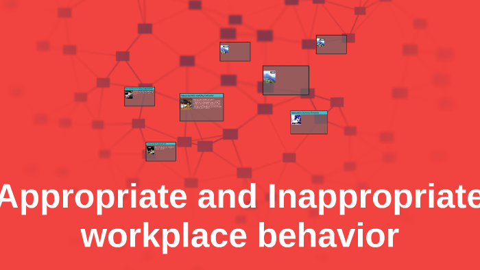 Appropriate and Inappropriate workplace behavior by Corleone Johnson on ...