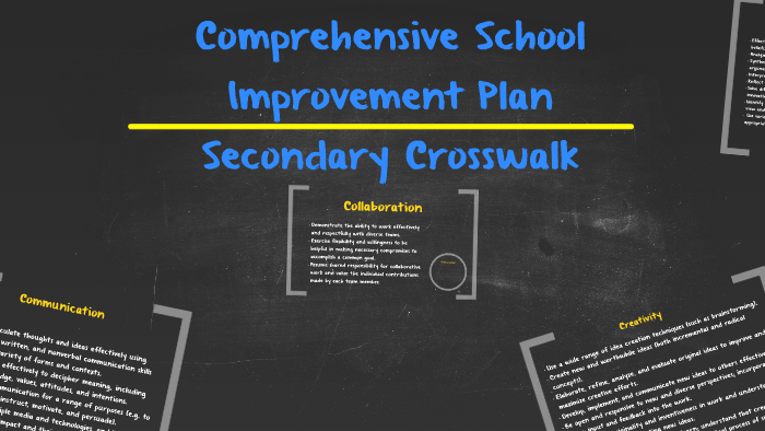 Comprehensive School Improvement Plan by Stephen Sweeney on Prezi