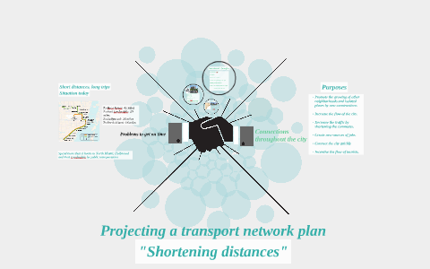 Projecting a transport network plan by on Prezi