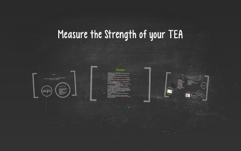 Measure the Strength of your TEA by on Prezi