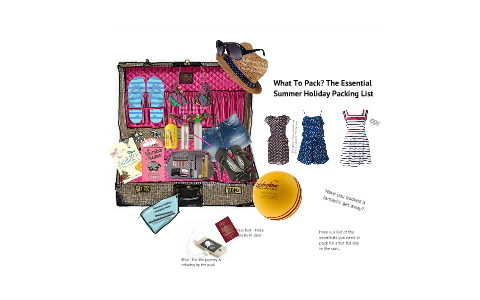 What to Pack? The Essential Summer Holiday Packing List by Nat Martin ...