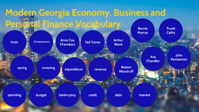 Modern Georgia Economy, Business and Personal Fincance Vocabulary by ...