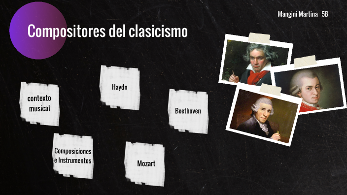 compositores del clasicismo by Martina Mangini on Prezi