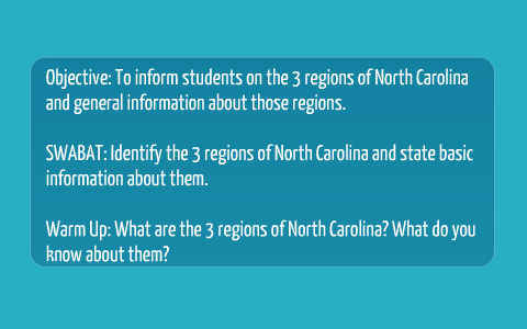 The Three Regions of North Carolina by Jaylin Parker on Prezi