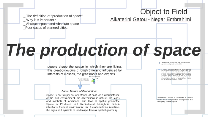 The production of space by catherine gat on Prezi