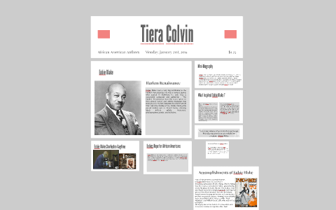 Eubie Blake by Tiera Colvin on Prezi