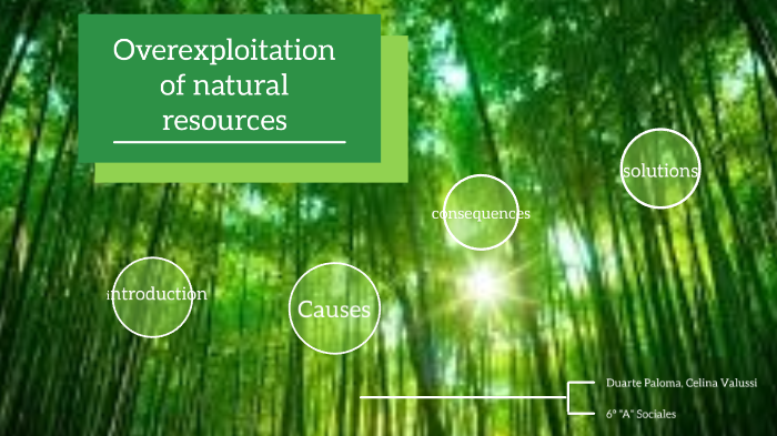 overexploitation of natural resources by paloma duarte on Prezi
