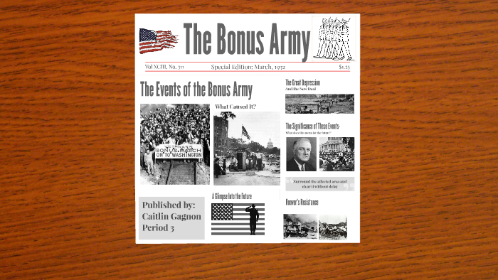 The Bonus Army by Caitlin Gagnon on Prezi