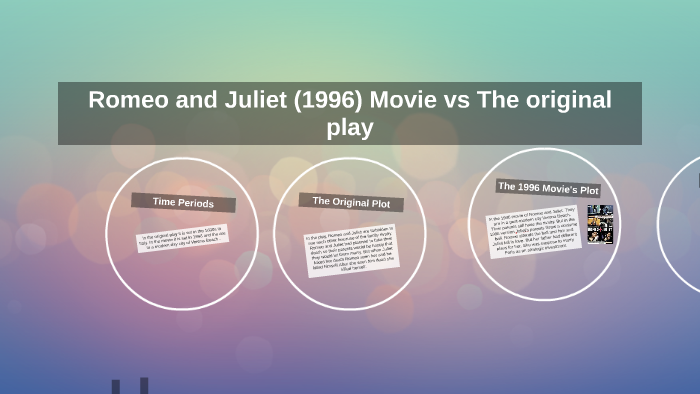 Romeo and Juliet (1996) Movie vs The orginal play by dakota wimett on Prezi
