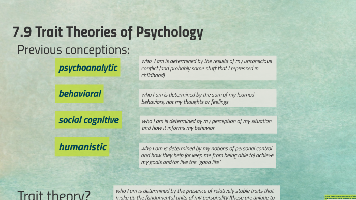 7.9 Trait Theories of Psychology, 7.10 Measuring Personality by Kristie ...