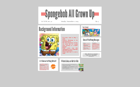 Spongebob All Grown Up by Christina Williams on Prezi