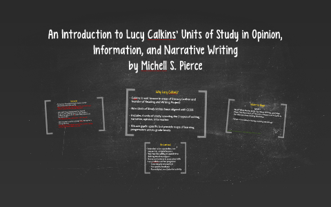 Lucy Calkins Writing: An Introduction by on Prezi
