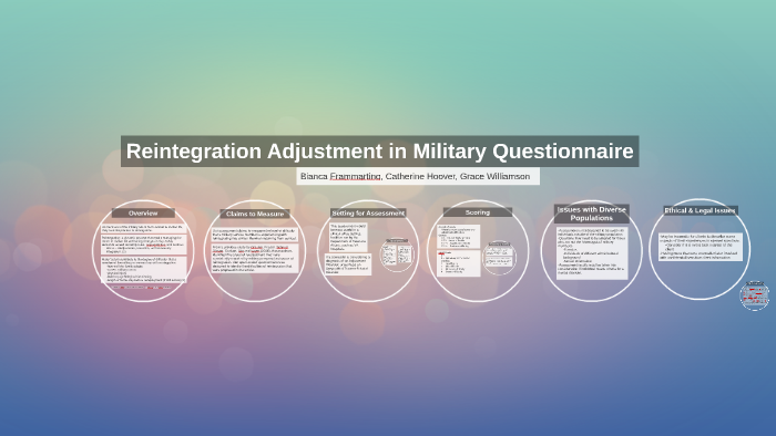 Reintegration Adjustment in Military Questionnaire by Katie hoover on Prezi