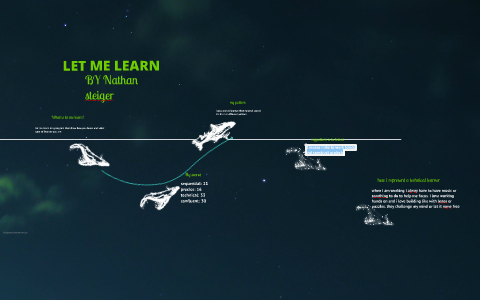 LET ME LEARN by nathan steiger