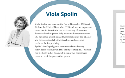 Viola Spolin and the art of Improvisation by Katy Hamilton on Prezi